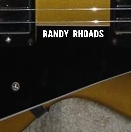Sticker Vinyl White Autograph Randy Rhoads Pickguard | Reverb UK