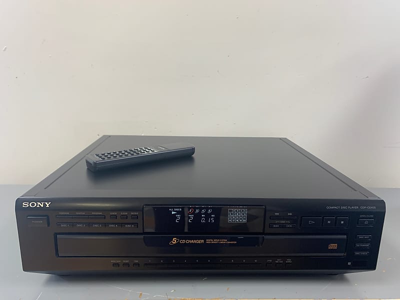 Sony CDP-CE405 CD Carousel 5 Discs * Remote | Reverb