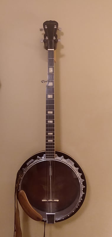 H409 Double Eagle 1960s 5 Sring Banjo - Cherry Wood Finish | Reverb