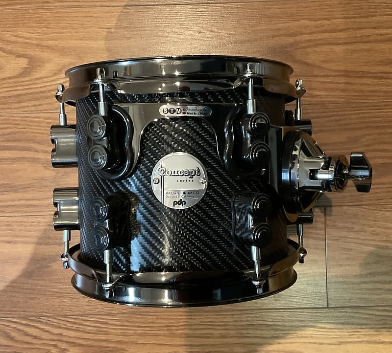 PDP Pacific Drums 7” x 8” Rack Tom 2020 Carbon Fiber | Reverb