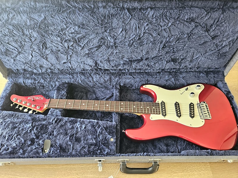 Schecter USA Custom Shop Traditional SSS 2022 - Candy Red | Reverb