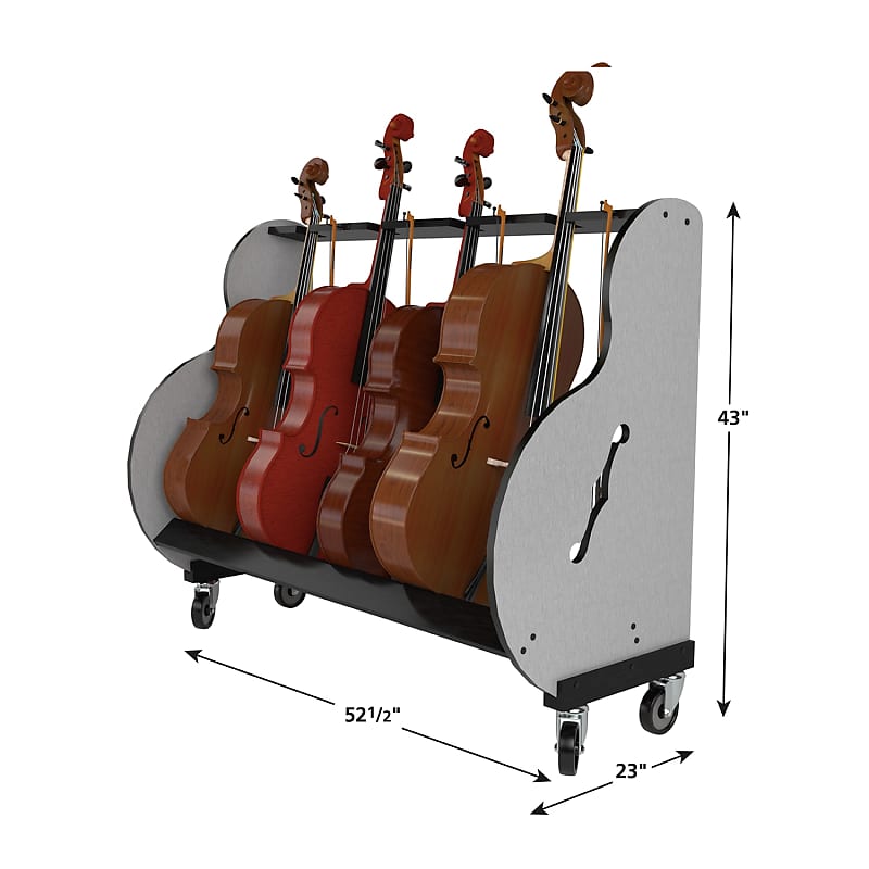 The Band Room Mobile 4-Cello Rack BRC4 | Reverb