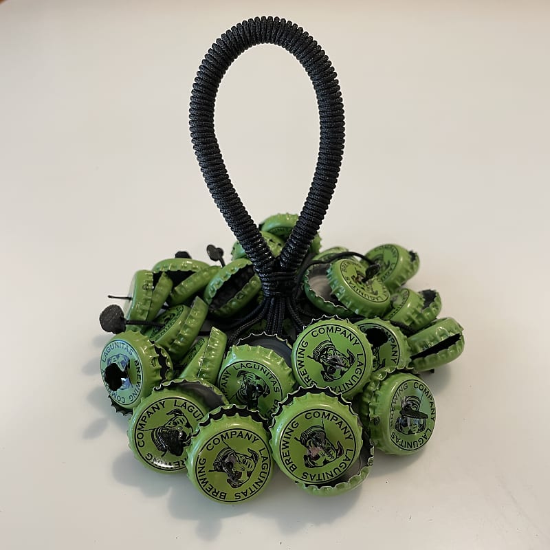 Upcycled Percussion - Bottle Cap Hand Rattle / Shaker - | Reverb