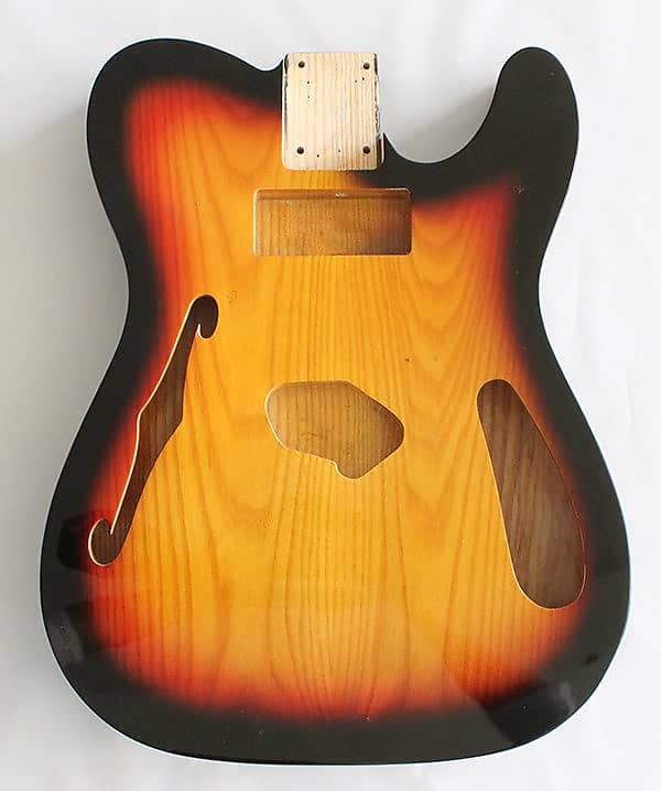 Tele Thinline Style Hollow Guitar Body,American Ash Wood, | Reverb