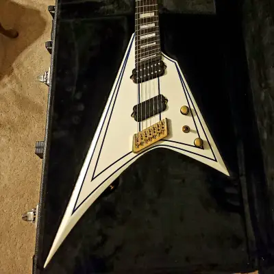 Ormsby Metal V Randy Rhoads White Concorde Multiscale 7 | Reverb