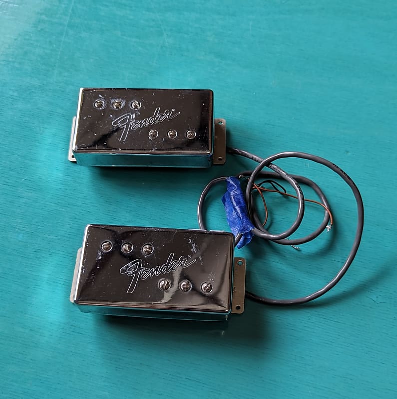 Fender Cunife Wide Range Humbucker Pickups Set - Chrome | Reverb