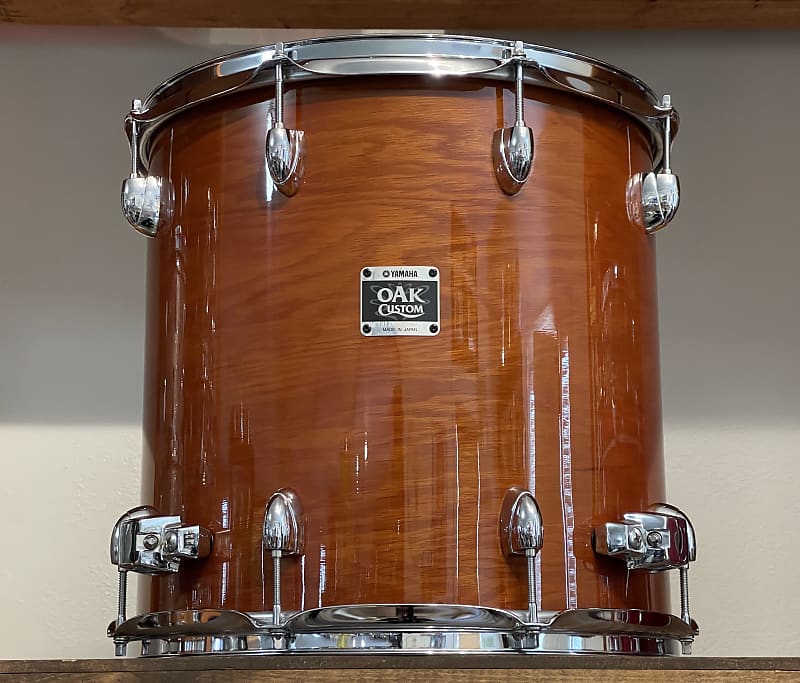 Yamaha Oak Custom 14" Honey Amber Floor Tom 14x14 | Reverb