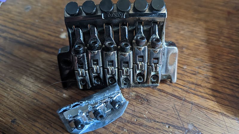Ibanez Edge III Tremolo bridge 90s Chrome | Reverb