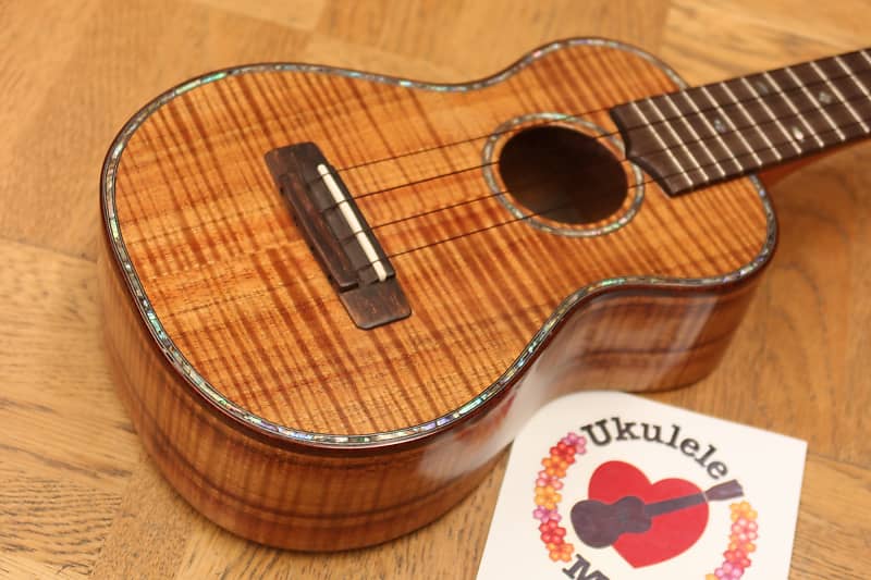 ANTAR Custom Dolphin Inlay Curly Koa Soprano #4818 - Free | Reverb UK