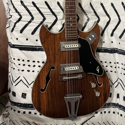 Greco “Arthur Smith” 12-String Guitar 1960s - Brown rosewood | Reverb