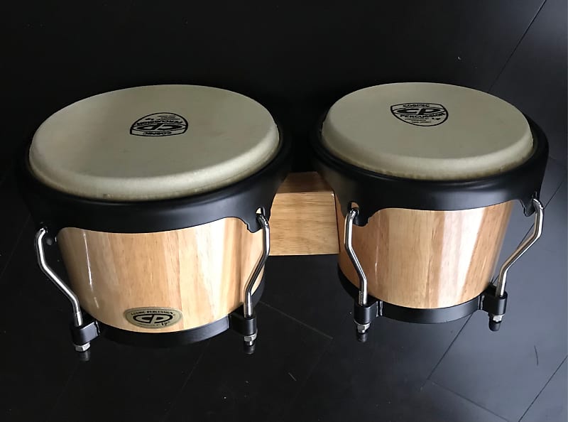 Brand New Natural Maple Cosmic Percussion Bongos presented by | Reverb