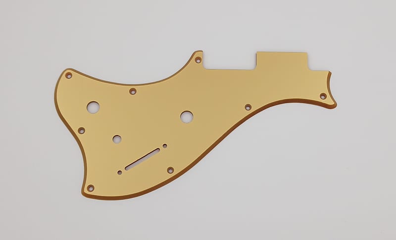 metallic gold acrylic pickguard for PRS MIRA guitar | Reverb