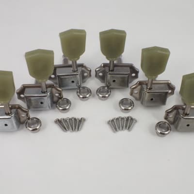 Chrome Vintage Machine Heads 3 a-side Tuners for Gibson | Reverb UK