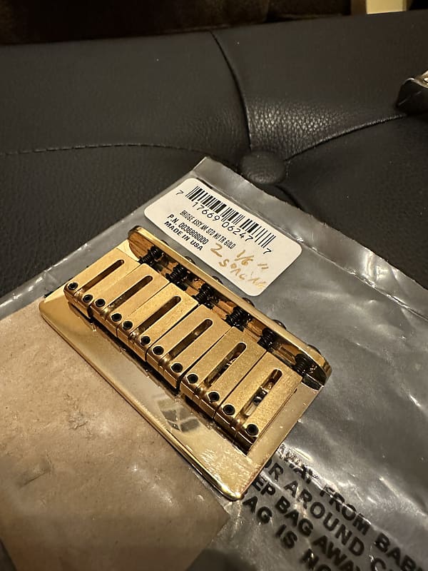 Fender Hardtail Strat/Tele Bridge 2020’s - Gold | Reverb