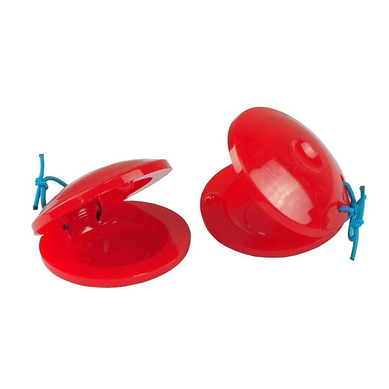 Drumfire Finger Castanets Plastic (Red/Blue) | Reverb
