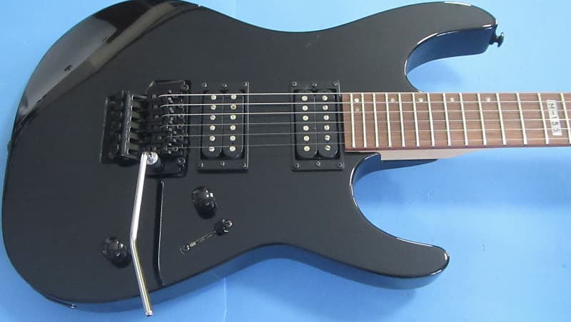 ESP LTD M-155 Strat style Black | Reverb