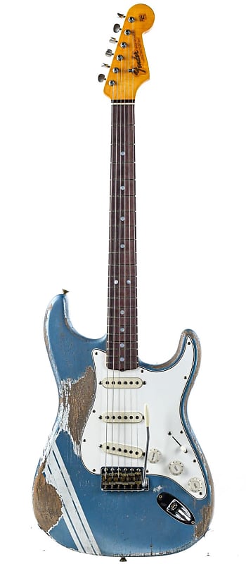 Fender Custom Shop 65 Stratocaster Masterbuilt Greg Fessler Relic Competition Ice Blue Metallic Reverb Australia