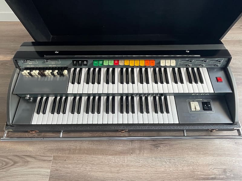 Elka x605 1970 black | Reverb