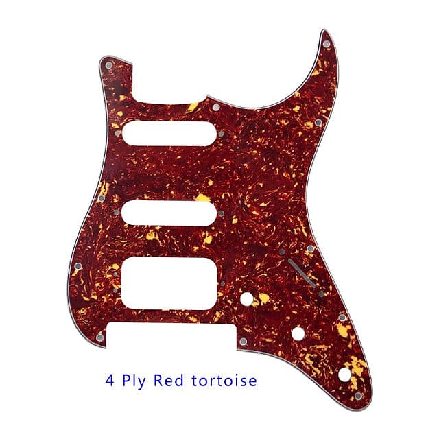 Custom Pickguards - 4Ply Red tortoise | Reverb