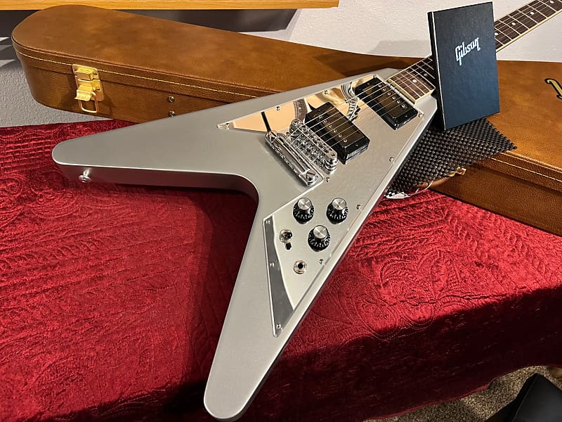 Gibson Mod™ Collection // 70s Flying V 2021 - Silver Mirror | Reverb