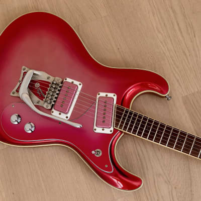 1990s Mosrite Ventures Model '63 Vintage Reissue Sidejack Red | Reverb