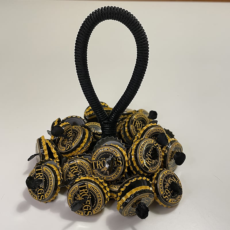 Upcycled Percussion - Bottle Cap Hand Rattle / Shaker - | Reverb