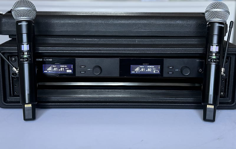 Shure SLXD24D/SM58 Digital Wireless Dual Handheld Microphone | Reverb