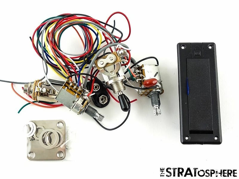 Epiphone Flying V Prophecy Pots 3 Way Jack Battery Pack | Reverb