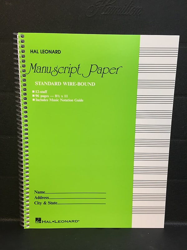 Manuscript Paper | Reverb