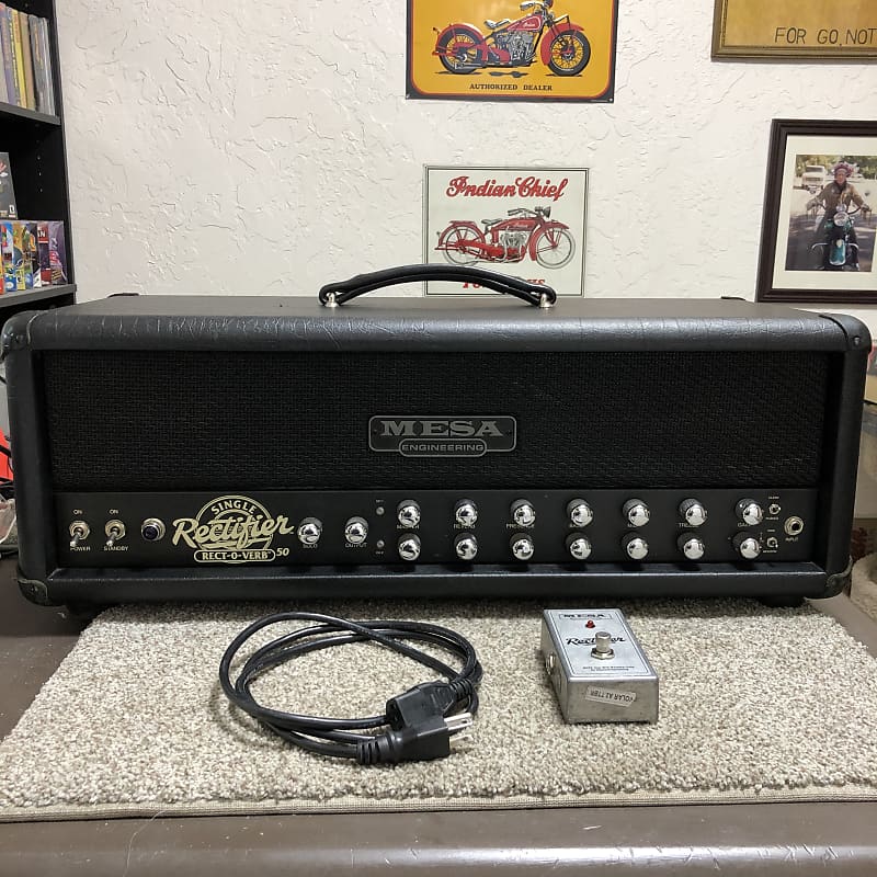 Mesa Boogie Single Rectifier Rectoverb 50 Watt Head 2001-2010 | Reverb