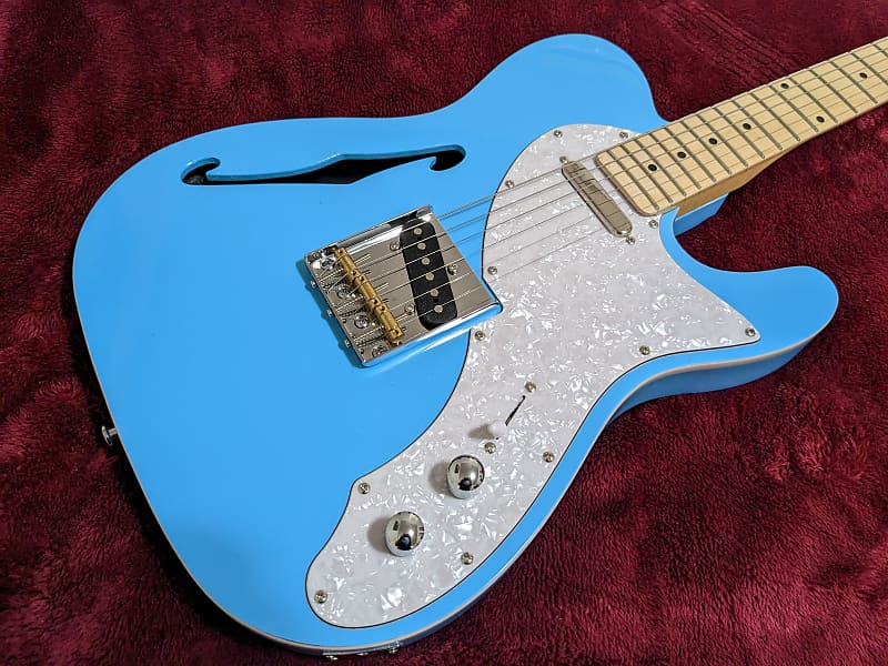 Firefly FFTH Tele Thinline 2020s - Seafoam - Blue - Free | Reverb