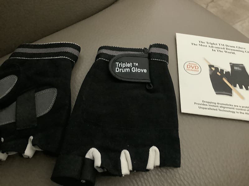 Triplett drum gloves and instruction DVD TDG | Reverb