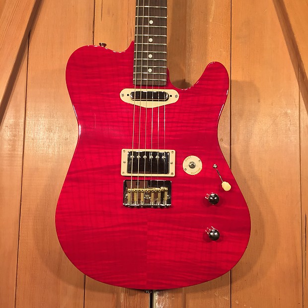 Buzz Feiten Blues Pro Deluxe Tele Trans Red | Reverb