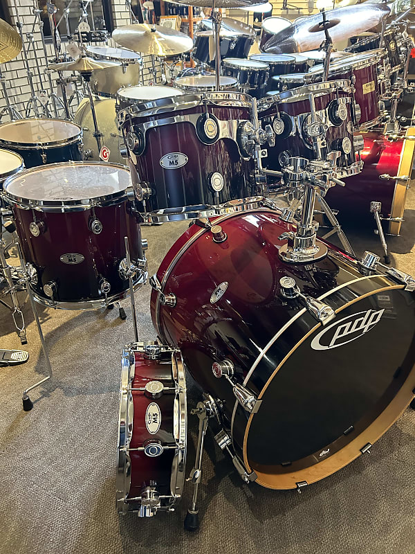PDP M5 5-Piece Maple Shell Pack - Cherry To Black Fade | Reverb Canada