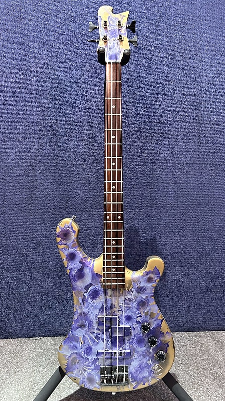 Custom Ric-inspired Purple and Gold 4001 Wannabe P/J FREE | Reverb