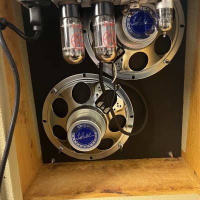 Harp Gear Double Trouble Cream Harmonica 2x8" Boutique Combo | Reverb