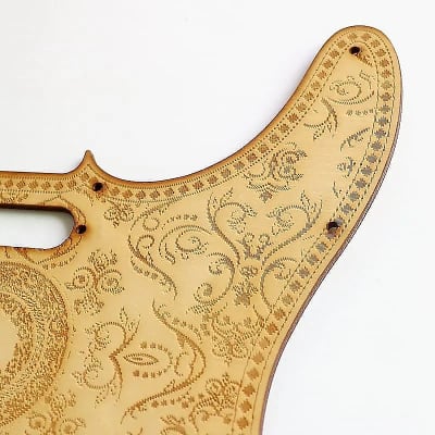 Carved Maple Wood Telecaster Tele Style Guitar Pickguard | Reverb