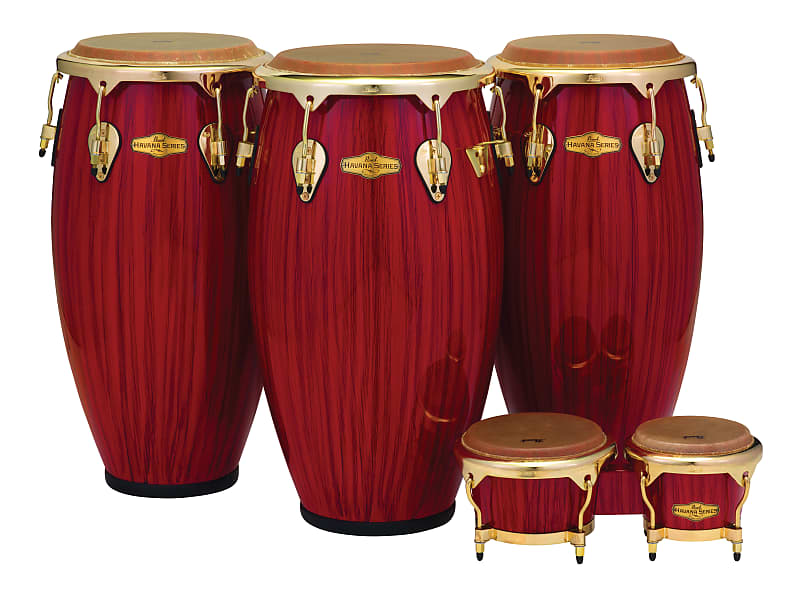 Pearl *Pre-Order* Havana Series Fiberglass 4pc Conga & Bongos | Reverb