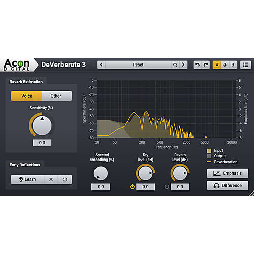 Acon Digital DeVerberate 3 Reverb-Reduction Plug-In Software | Reverb
