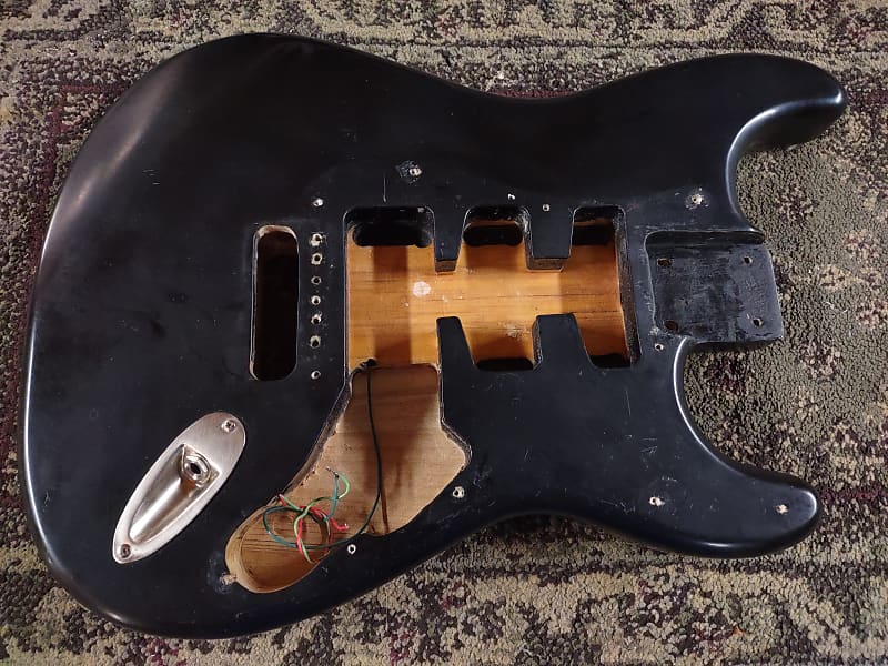 Lite Relic Black Stratocaster Body | Reverb