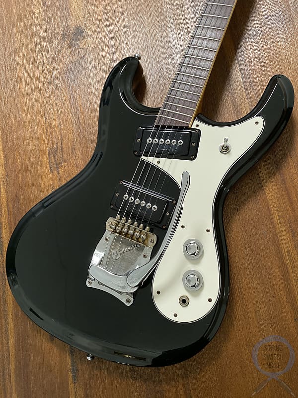 Mosrite Avenger, Offset Guitar, Firstman-1970s Vintage, Black | Reverb