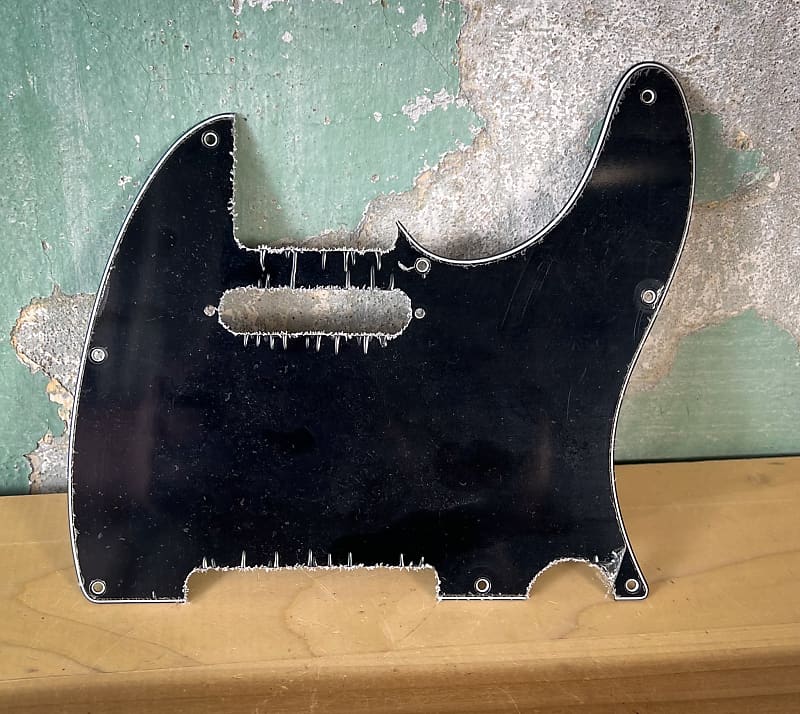 Telecaster Style Replacement Pickguard 8-Hole, 3-Ply - Black | Reverb