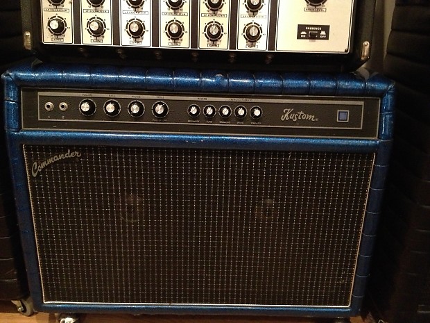 Vintage Kustom Commander 2x12 Combo 70's Blue Sparkle | Reverb