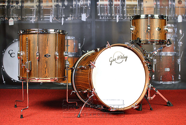 George Way Tradition Walnut Drum Set 18/12/14 Matte Cordia | Reverb