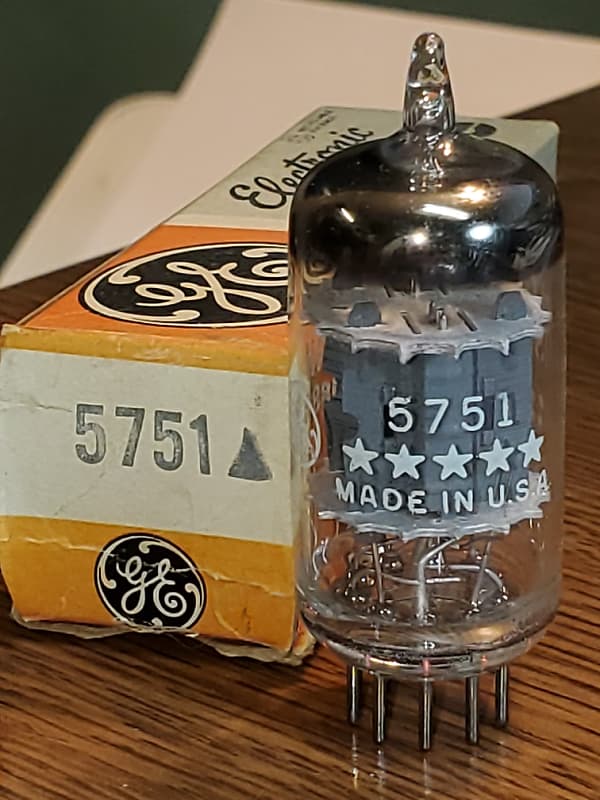 GE 5751 Five Star NOS/NIB MaxiPreamp2/TV7 tested (1) Tube Lot | Reverb