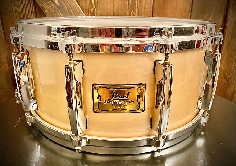 Pearl Masters Studio BRX 14x6.5” Snare Drum in #151 Platinum | Reverb