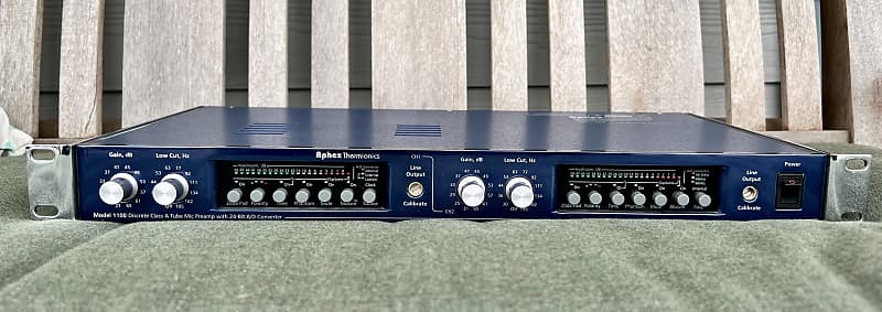 Aphex 1100 Thermionics Dual Class A Mic Preamp 1999 - Blue | Reverb