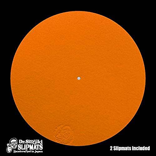Stokyo: Dr. Suzuki 12'' Slipmats Mix Edition - Orange (Pair) | Reverb