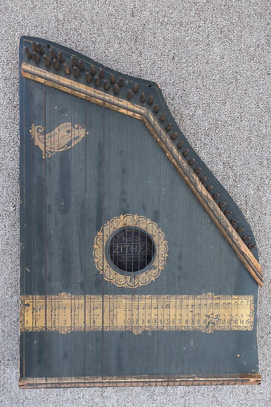 Vintage 1900s Columbia Instrument Zither Mahogany Beautiful | Reverb