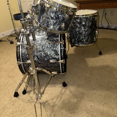 Slingerland Studio King Topo Blue Drum Kit | Reverb